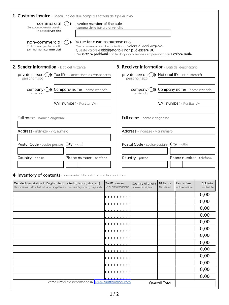 Fattura Proforma | PDF