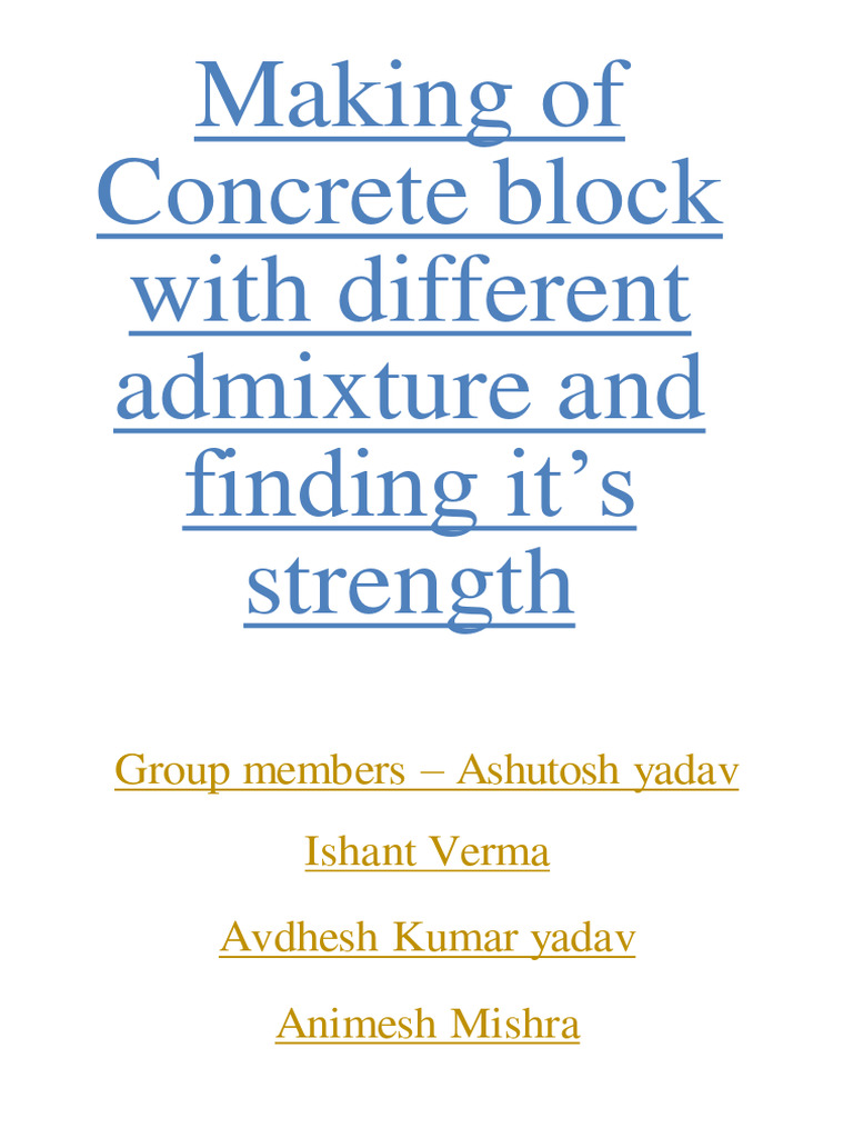 High-Strength Concrete Mix Design | PDF | Concrete | Fly Ash