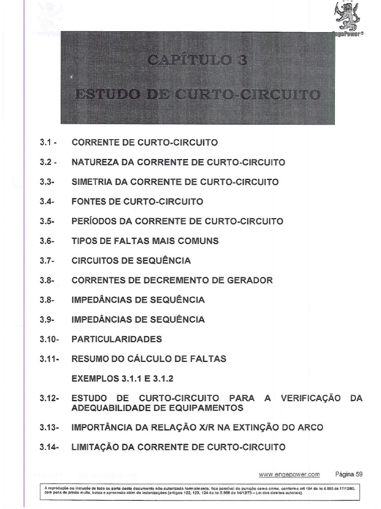 Capitulo 3 - Estudo de Curto CIrcuito | PDF