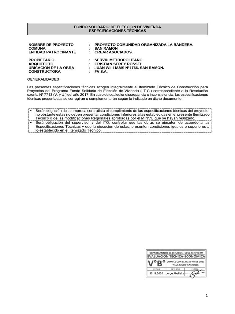 07 - 1 - EETT + PDA La Bandera - V6 - 18-02-2021 | PDF | Hormigón | Fundación (Ingeniería)