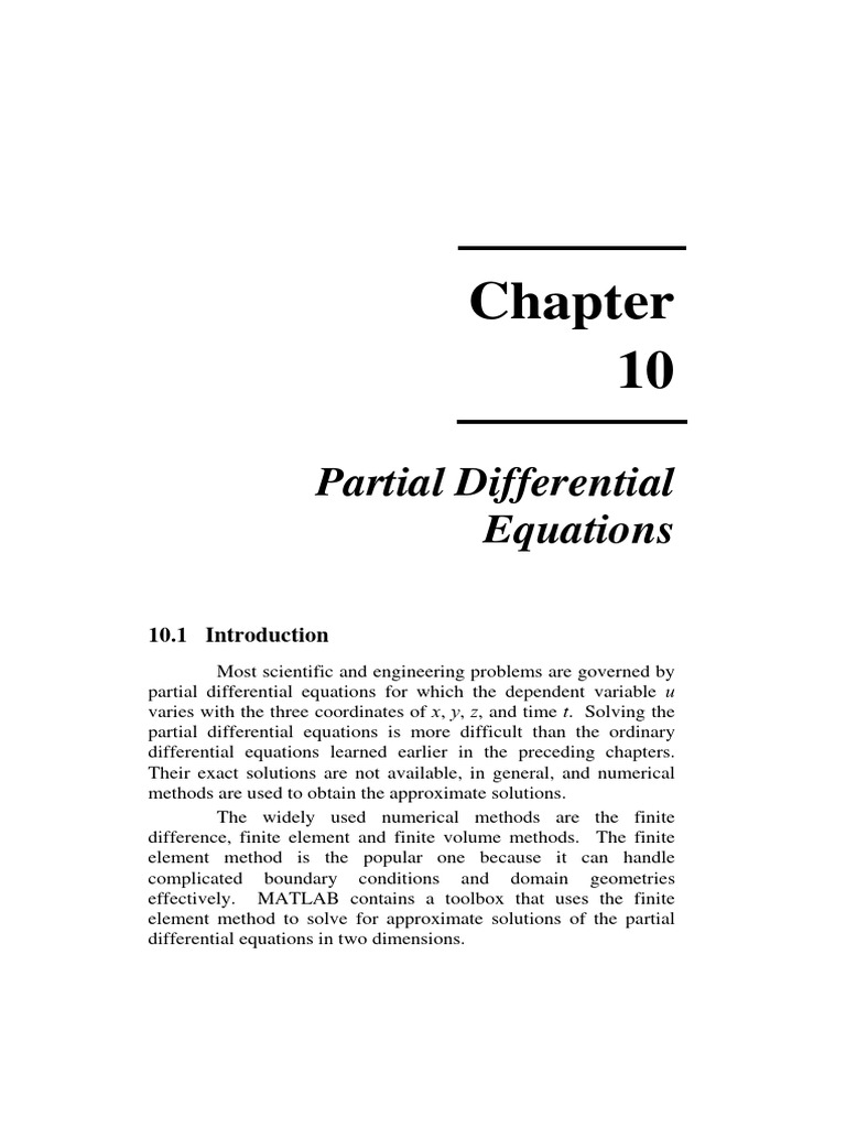 Matlab | PDF | Partial Differential Equation | Differential Equations