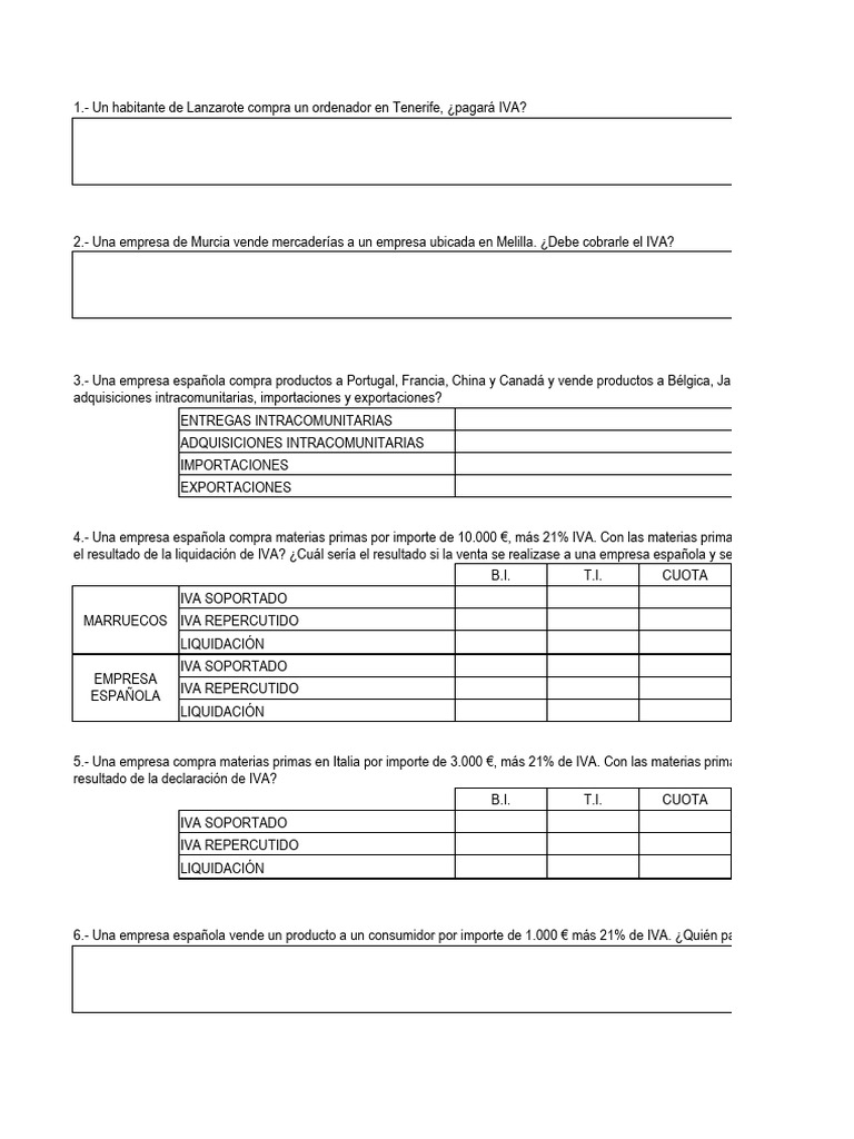 Ejercicio 11. - Iva (I) | PDF | Factura | Impuesto al valor agregado Ejercicio 11. - Iva (I) | PDF | Factura | Impuesto al valor agregado