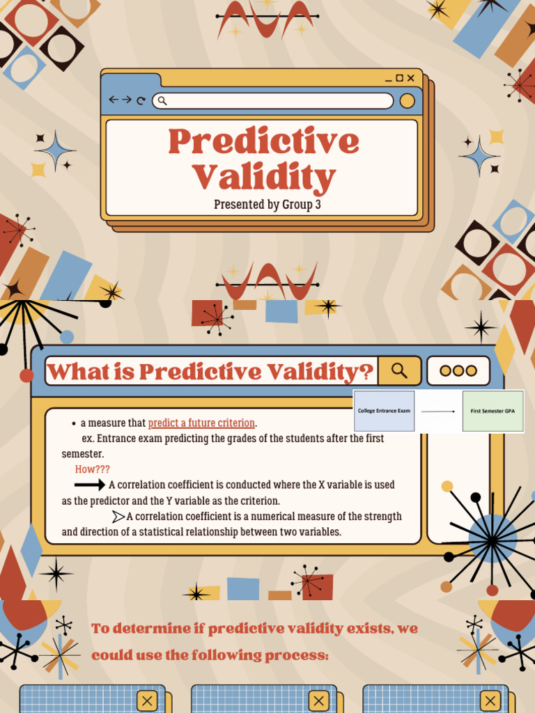 Predictive Validity | PDF | Validity (Statistics) | Dependent And Independent Variables