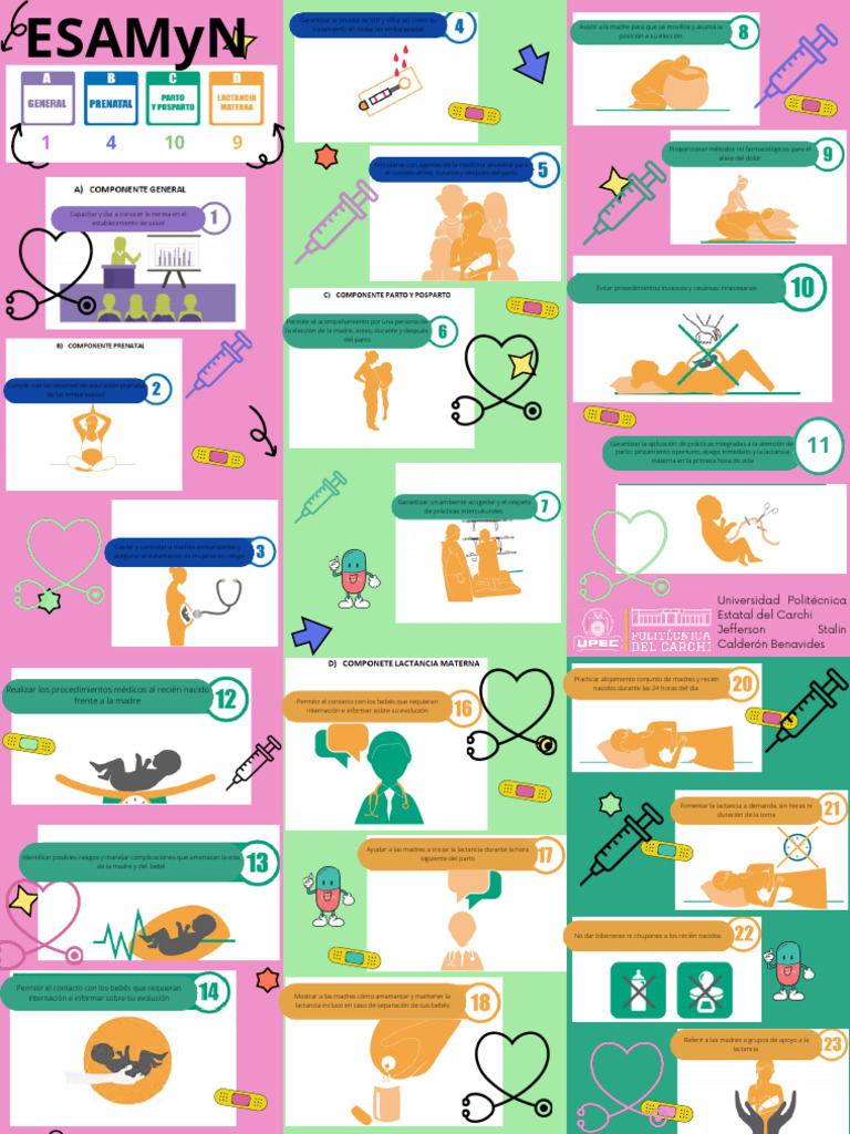 Tríptico ESAMyN | PDF | Amamantamiento | Parto
