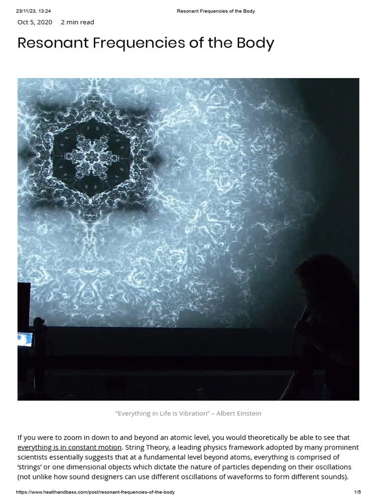 Human Body Resonant Frequencies Explained | PDF | Resonance | Frequency