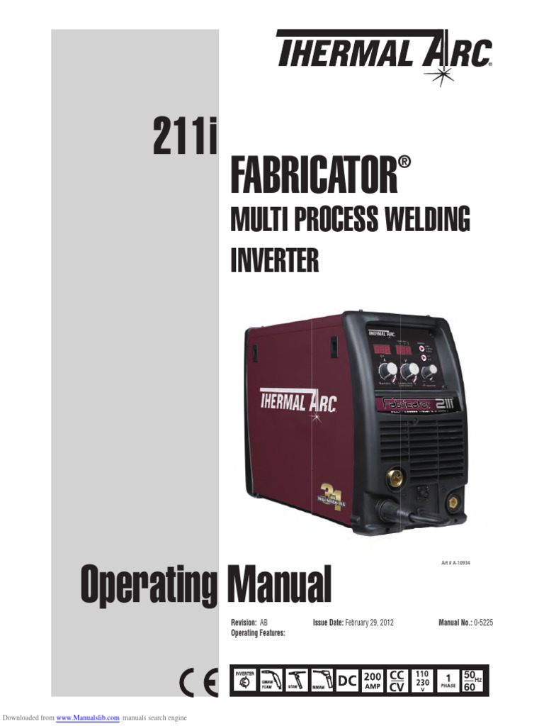 211I Fabricator: Multi Process Welding Inverter | PDF
