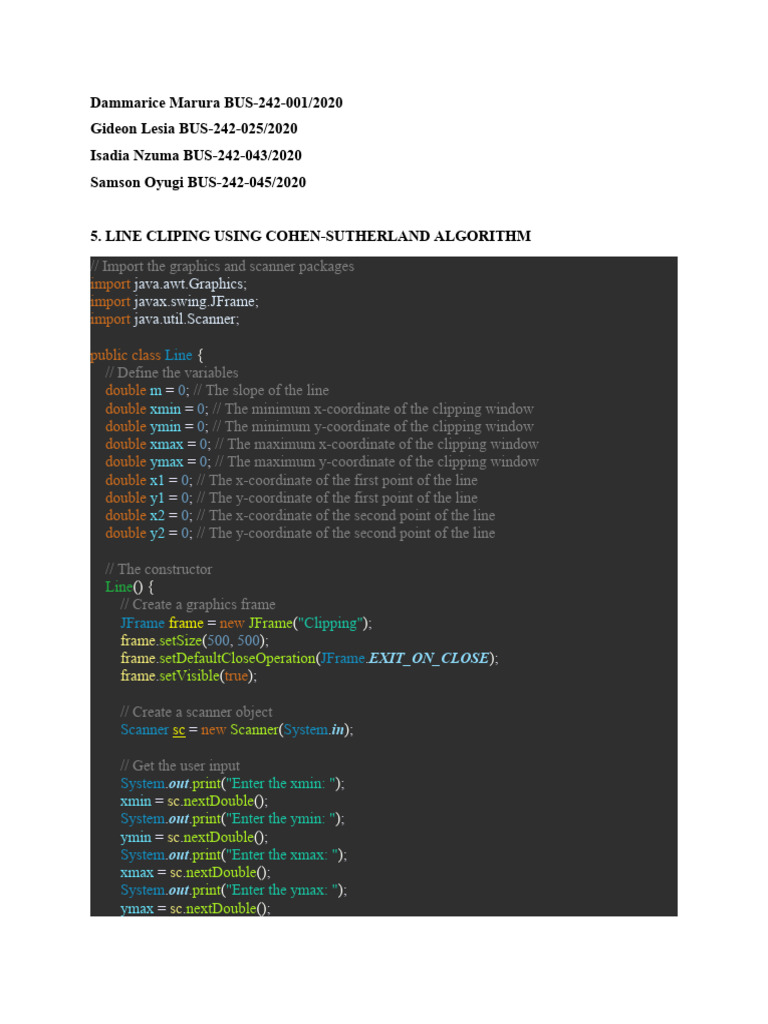 Computer Graphics Group Assignment 2 | PDF | Vertex (Geometry) | Software Engineering