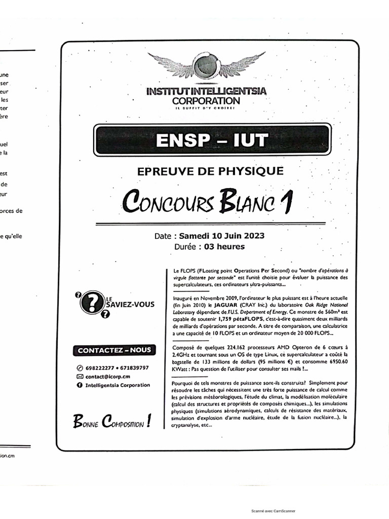 CCB1 - Physique-Icorp | PDF