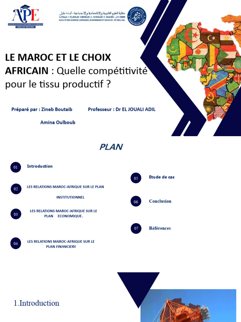 Le Maroc Dans Le Choix Africain Expo Version Finale | PDF | Afrique | Maroc