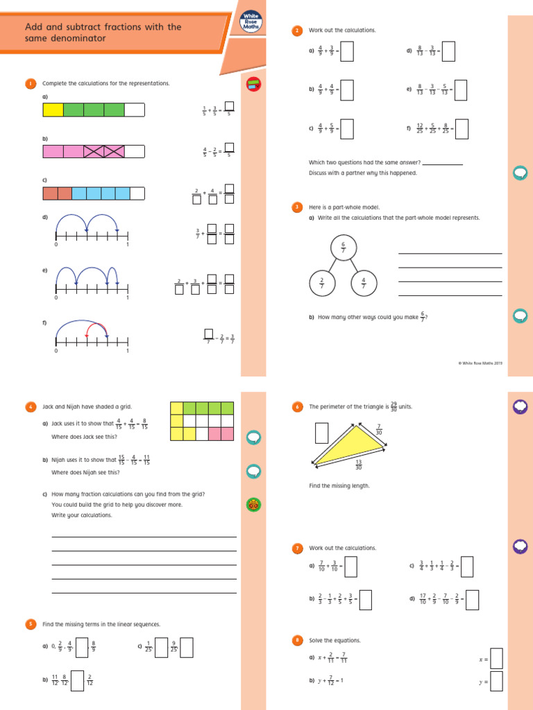 Adding and Subtracting Fractions | PDF | Mathematical Analysis ...