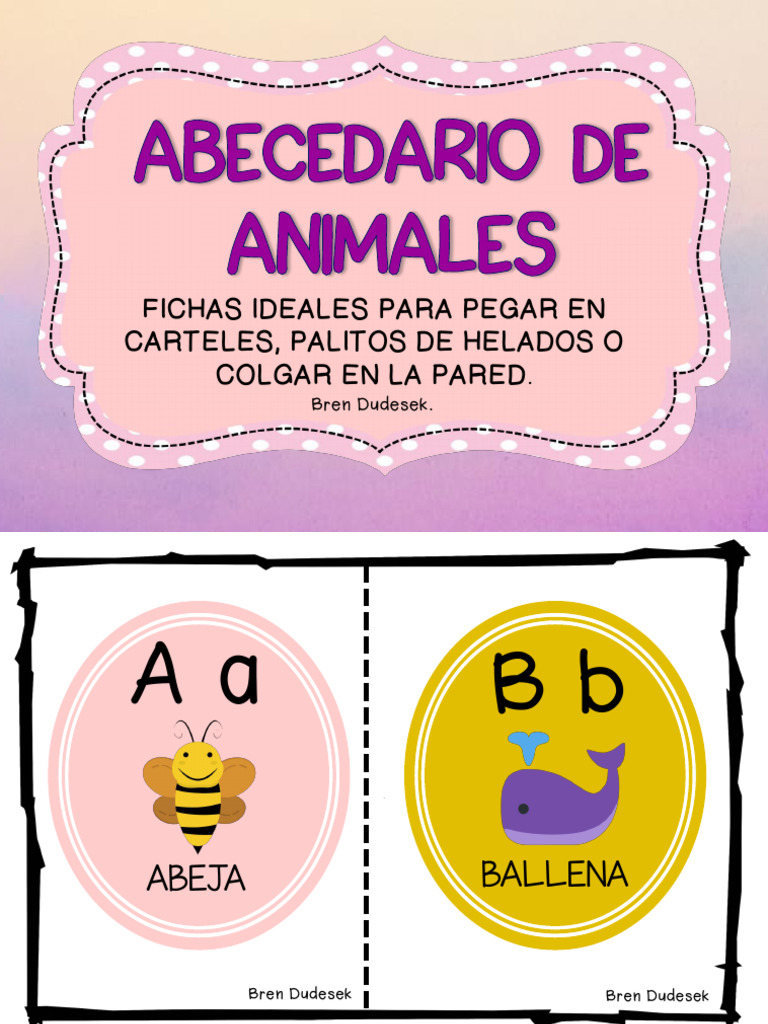 Abecedario de Animales para Niños | PDF