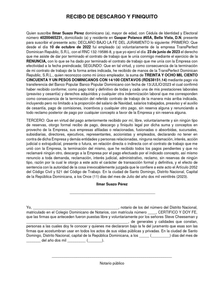 Descargo - Ilmar | PDF | Justicia | Crimen y violencia