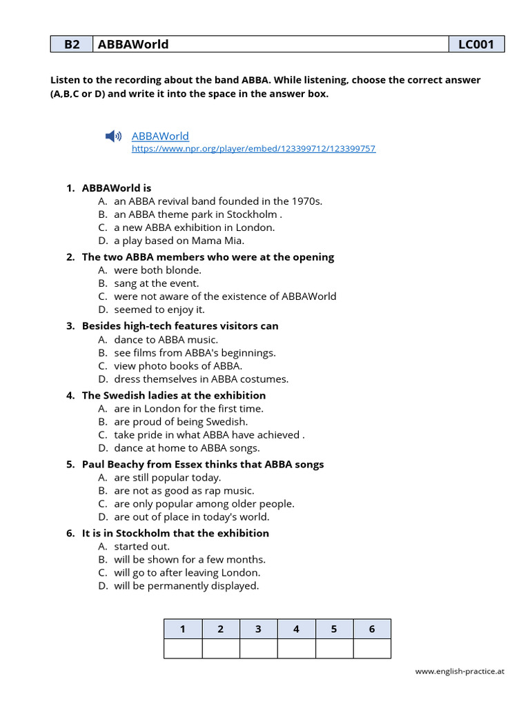 lc001 Abbaworld | PDF