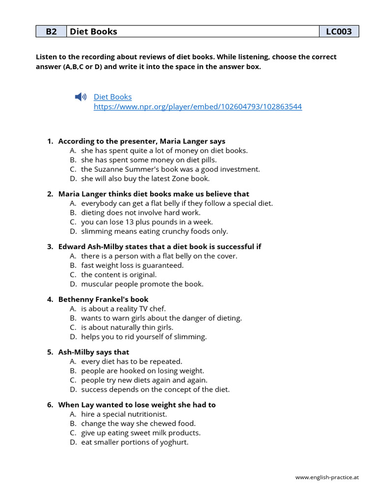 lc003 Diet Books | PDF | Dieting | Weight Loss