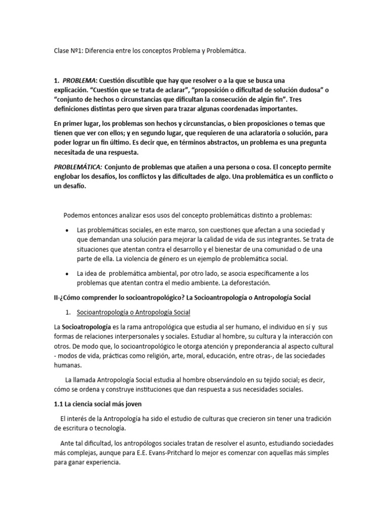 Clase Nº1.2 | PDF | Antropología | Sociedad