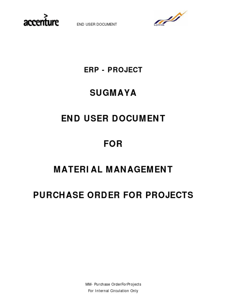Ujvnl MM Purchase Order For Projects | PDF | Computing | Economies