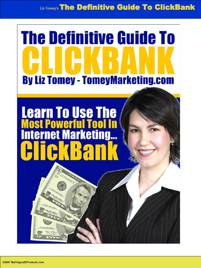 The Definitive Guide To Click Bank | PDF | Affiliate Marketing | Cheque