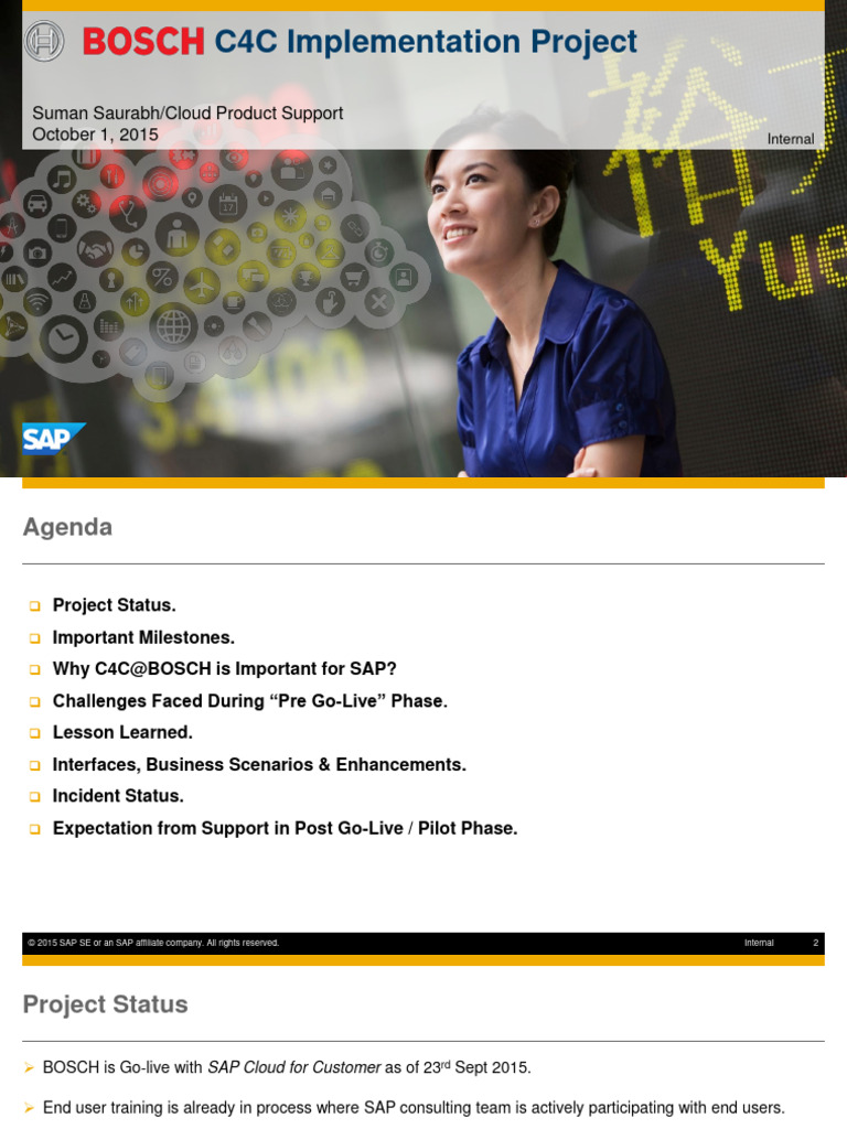 SAP C4C Implementation at BOSCH | PDF | User Interface | Customer Relationship Management