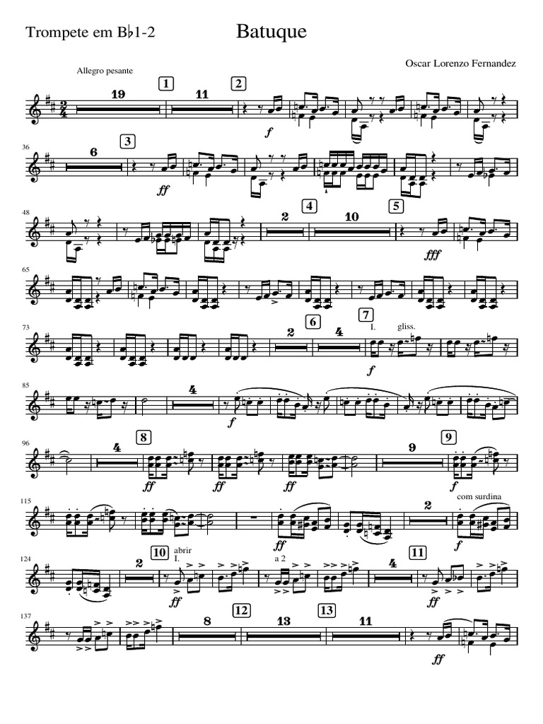 Batuque for Trompete em B♭ | PDF