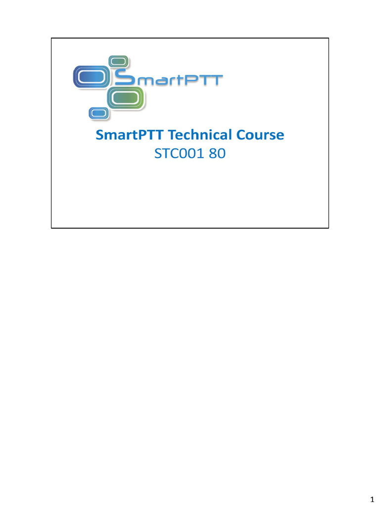 Technical Course SmartPTT Essentials and Basic Configurations | PDF | Computer Network | Port ...