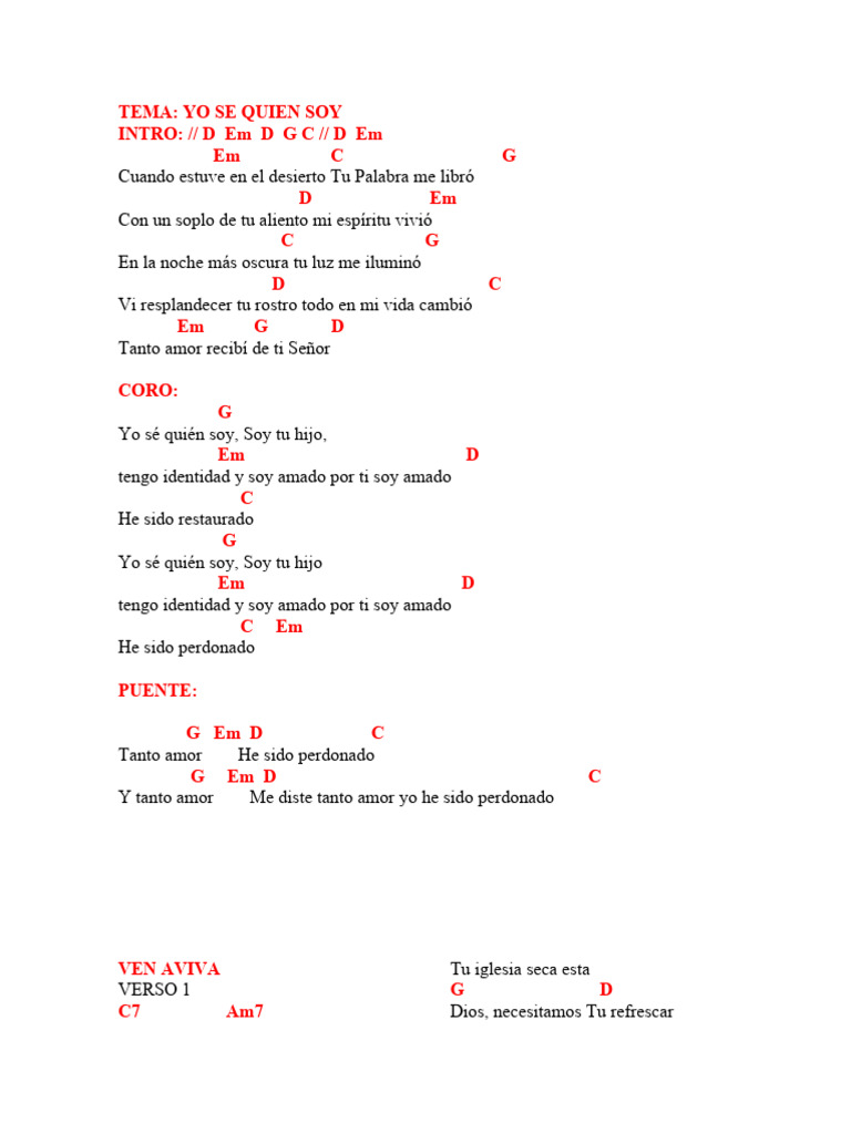 Yo Se Quien Soy | PDF