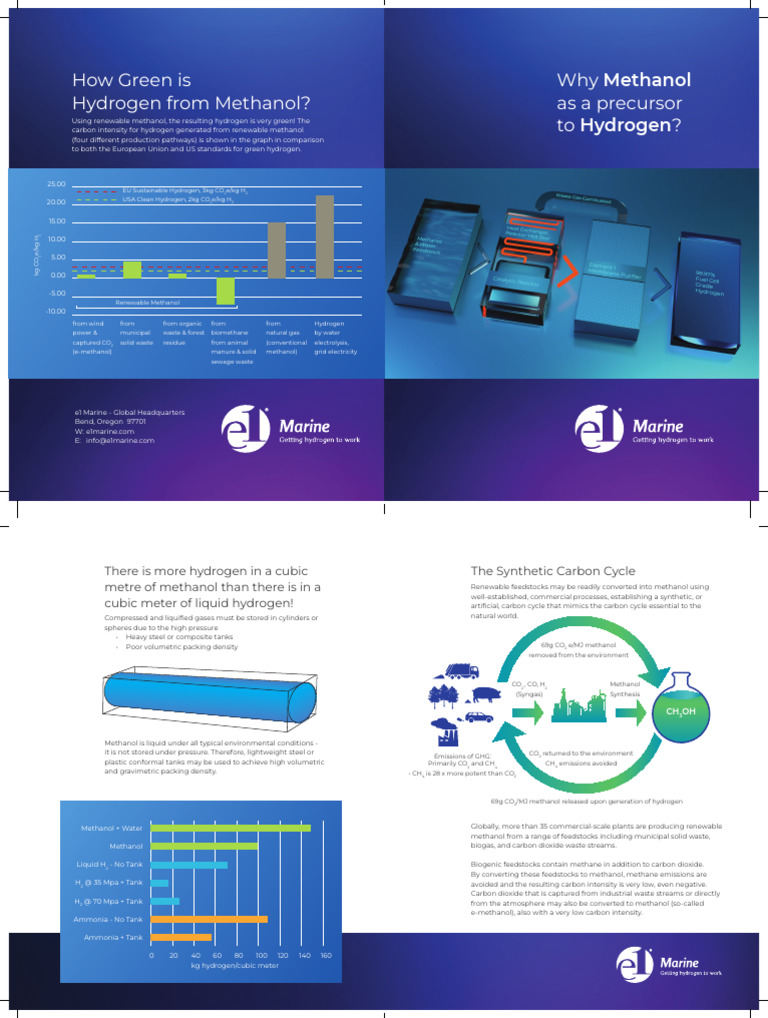 Methanol To Hydrogen 4pp | PDF | Methanol | Methane