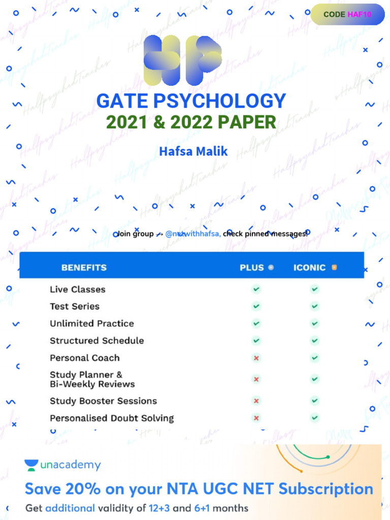 GATE Paper 2021 & 2022 | PDF | Attention Deficit Hyperactivity Disorder ...