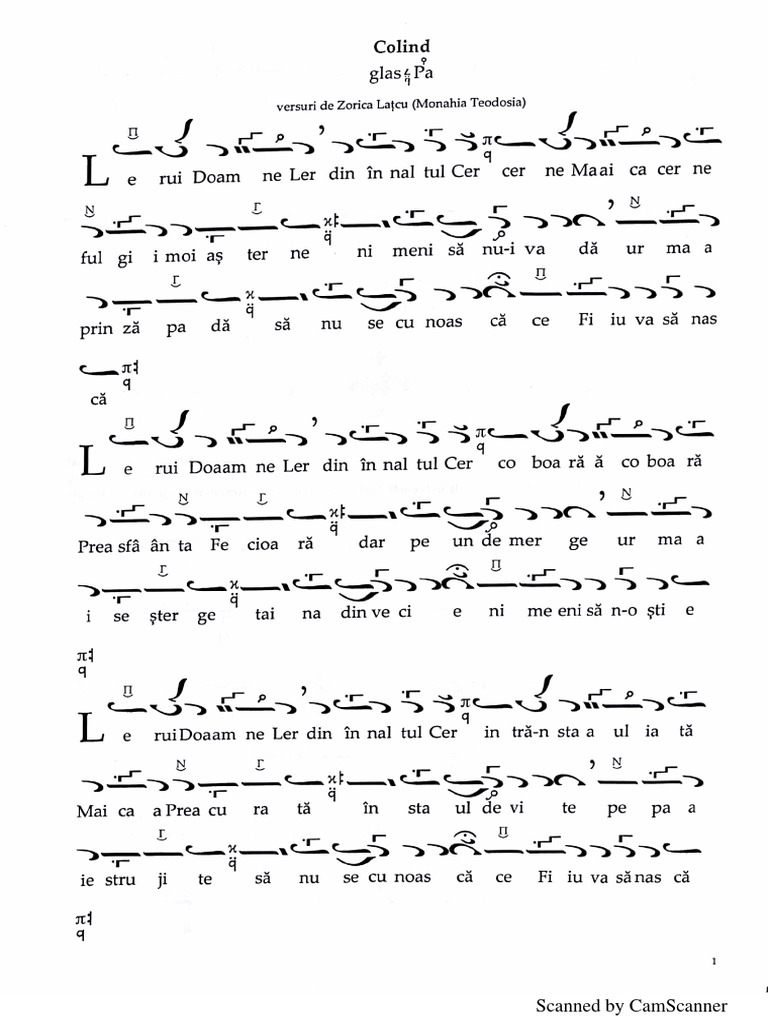 Lerui Doamne Ler Din Înaltul Cer Partitura | PDF