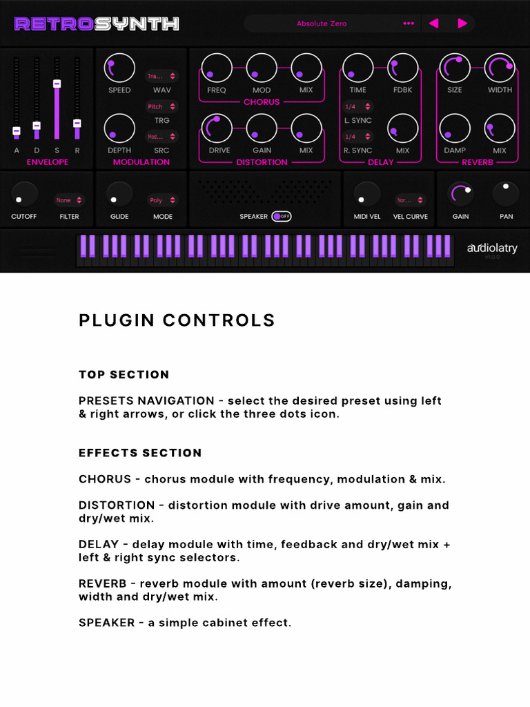RetroSynth User Guide | PDF