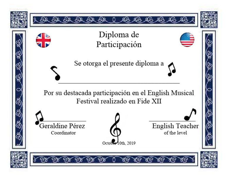 diploma de participacion | PDF