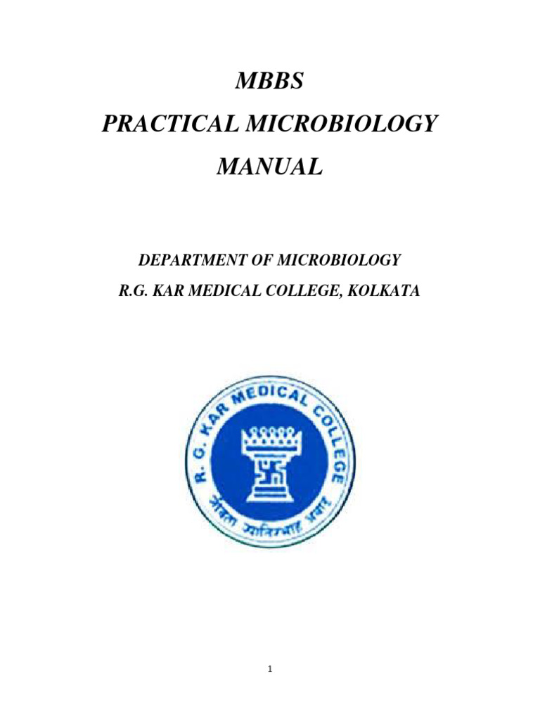 Microbiology Practical Manual Guide | PDF | Angular Resolution | Microscopy