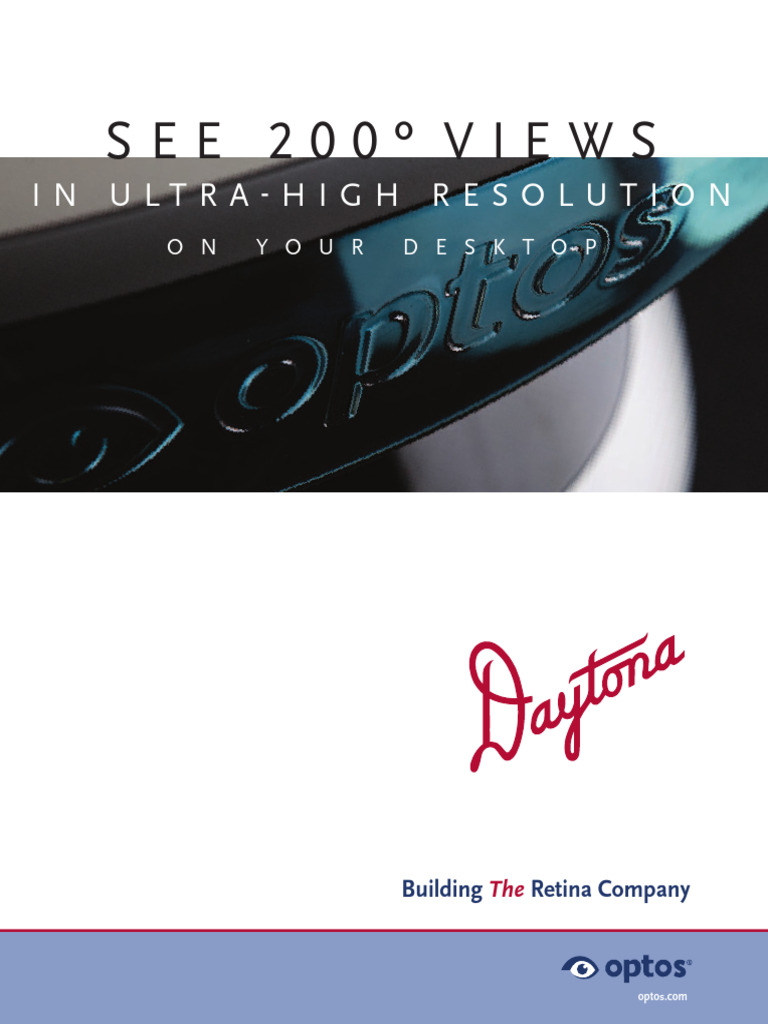 Optos Daytona Brochure | PDF | Retina | Medicine