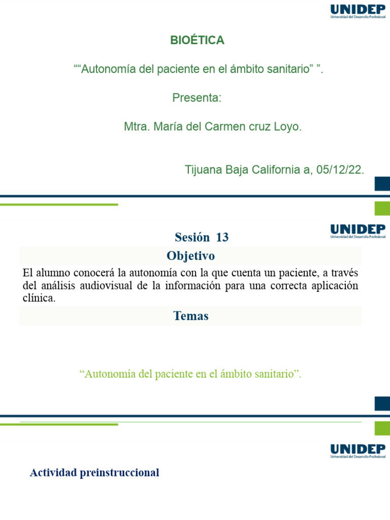Autonomía Del Paciente en El Ámbito Sanitario | PDF