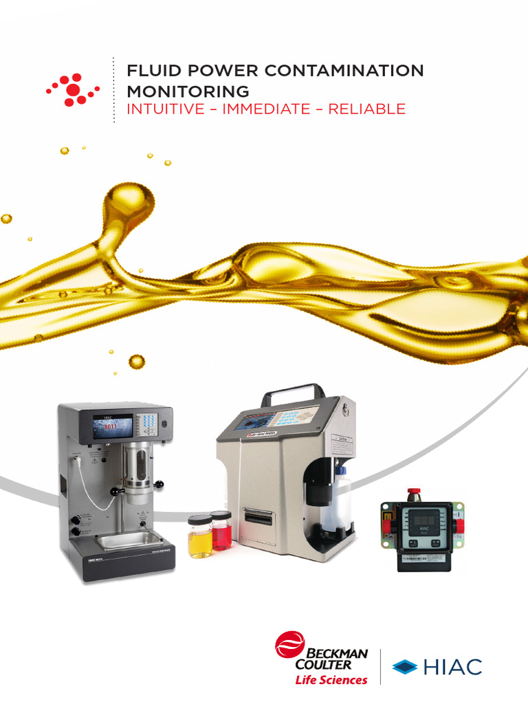 Particle Counting Brochure Fluid Power Onepage v2 | PDF | Viscosity ...