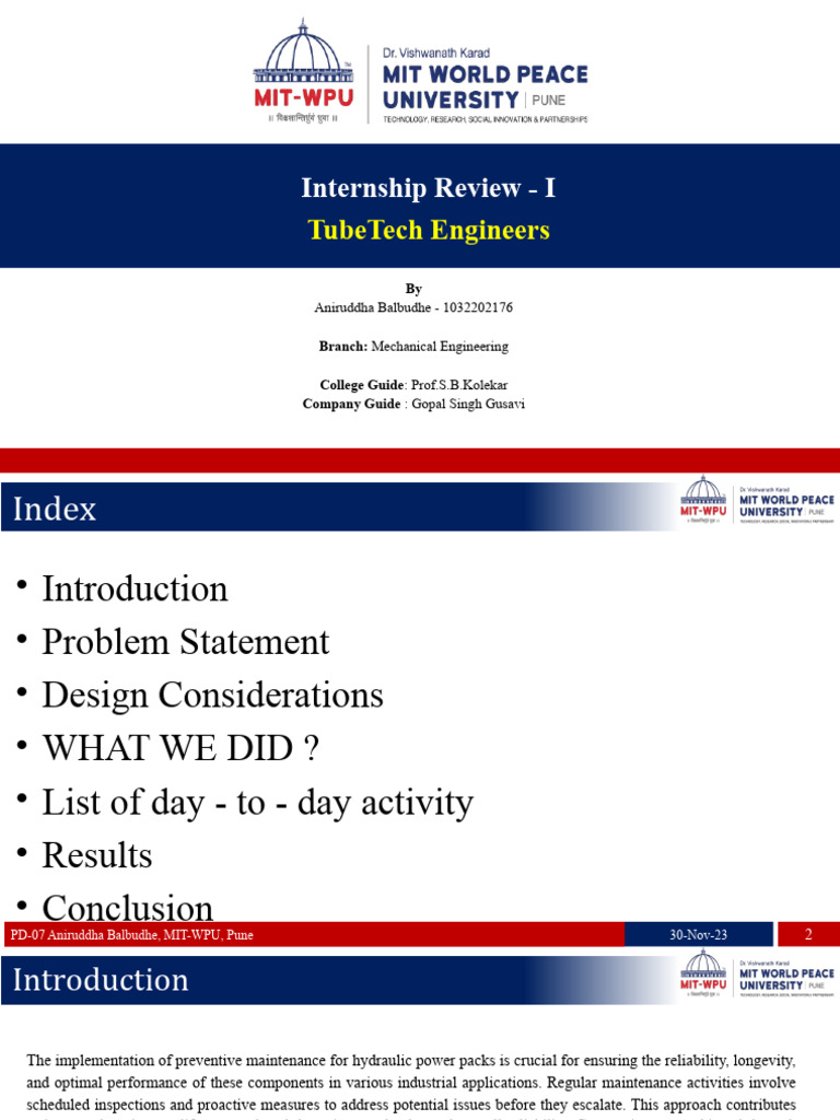 Internship Review - III | PDF | Reliability Engineering | Valve