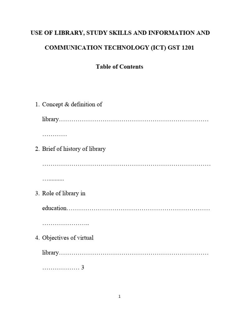 Use of Library and Study Skills - New1 | PDF | Microform | Libraries