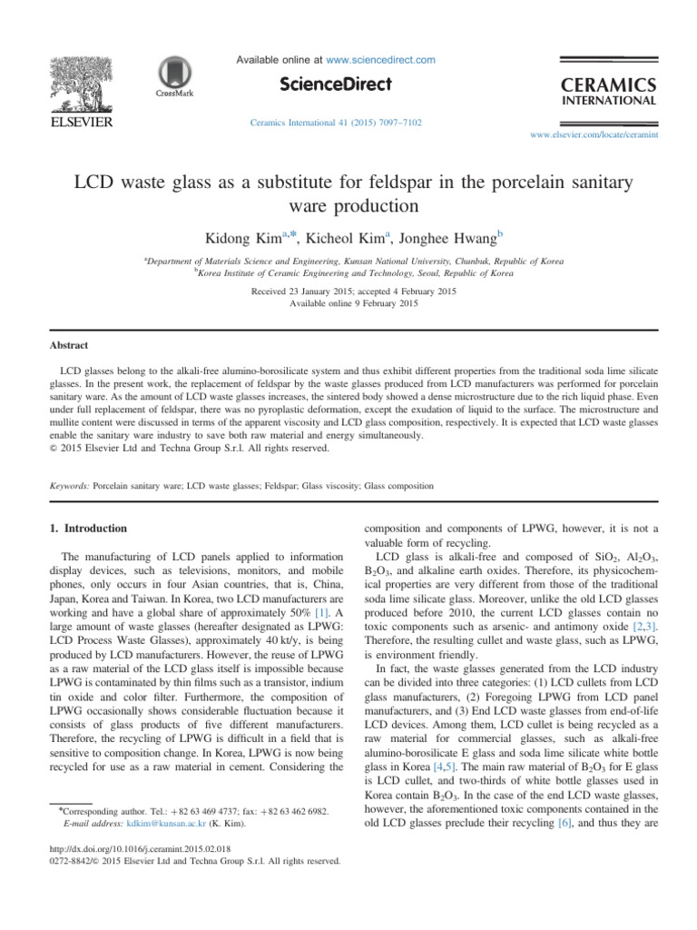 Artigo 4 | PDF | Sintering | Glasses