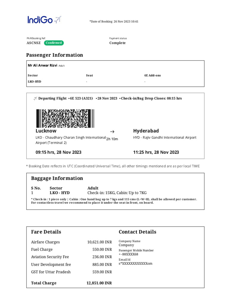 Modify Itinerary | PDF