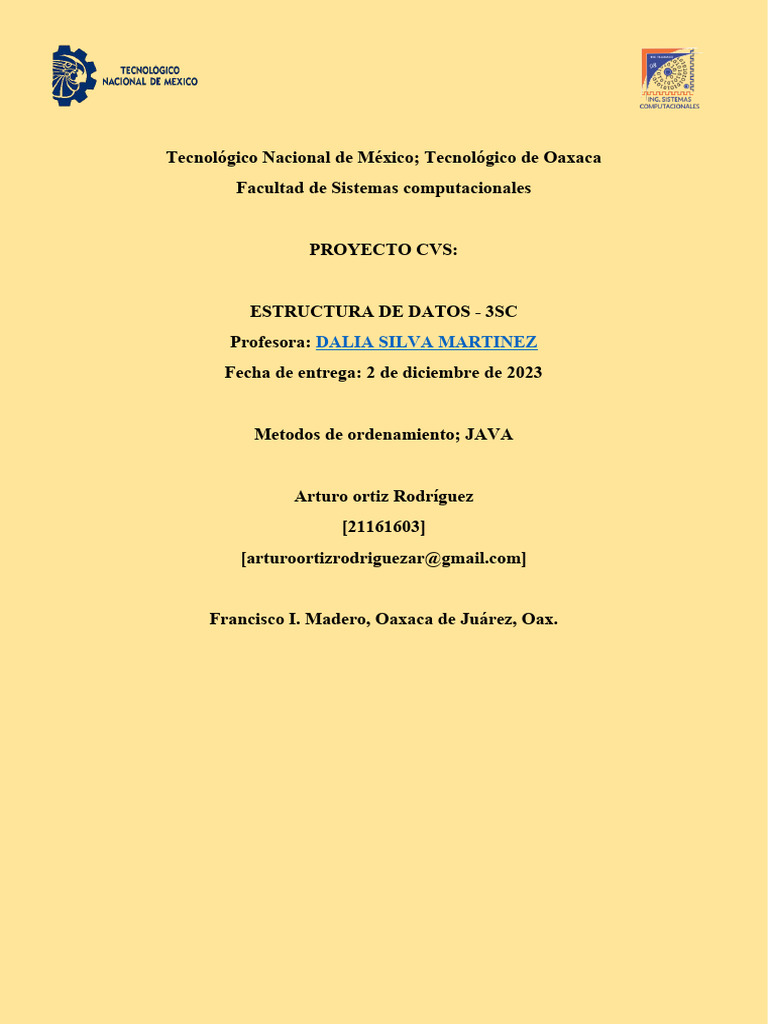 U6 - Proyecto Final | PDF | Java (lenguaje de programación) | Archivo de computadora