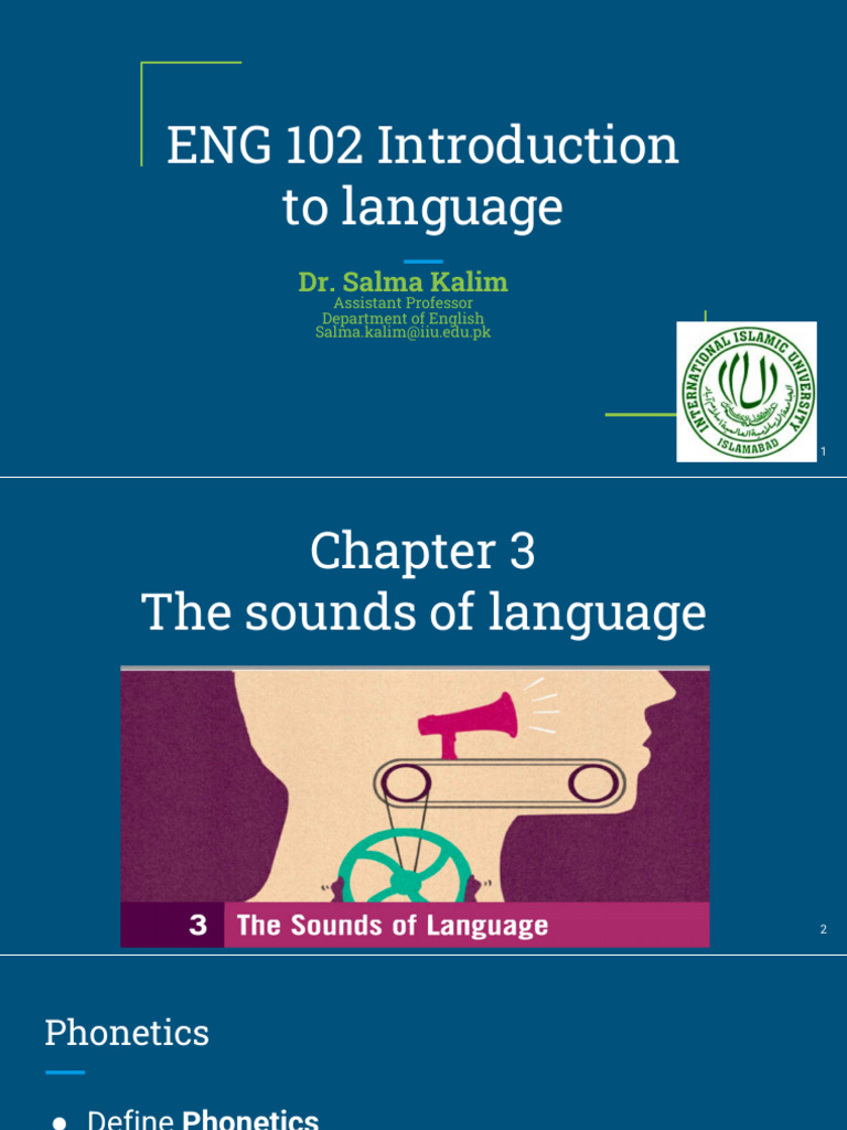 Chapter 3 The Sounds of Language | PDF | Phonetics | Human Voice