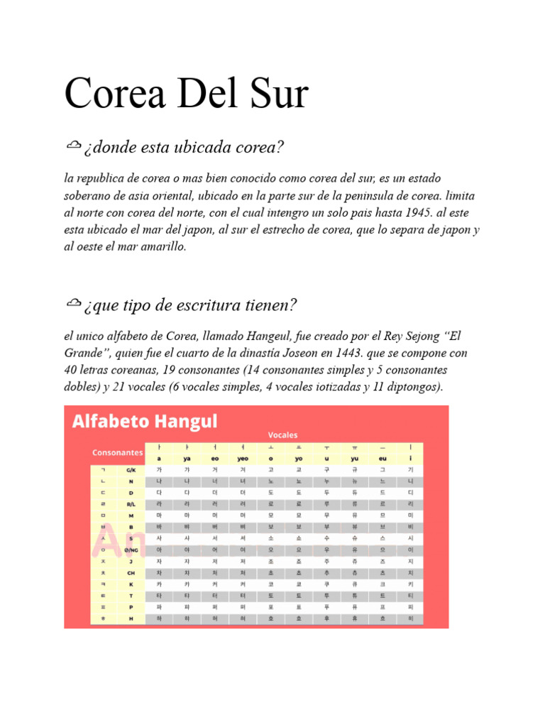 corea | PDF | Corea del Sur | Política mundial