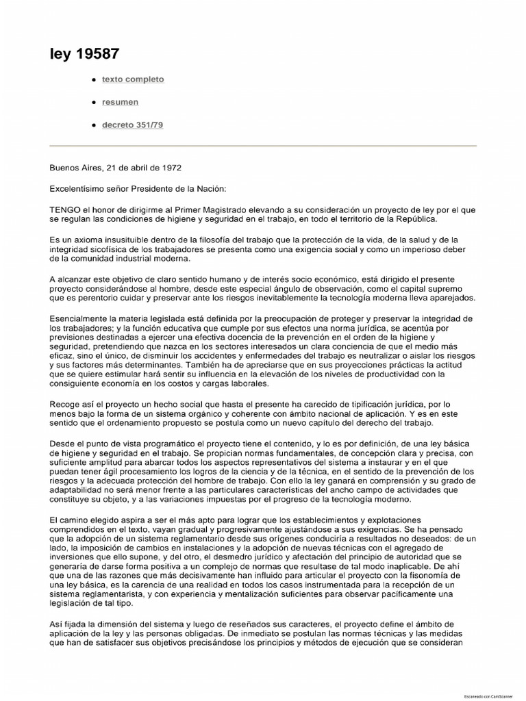 Ley 19587 | PDF