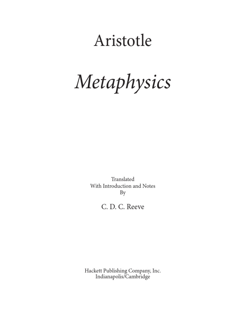 Aristotle Metaphysics | PDF | Experience | Knowledge