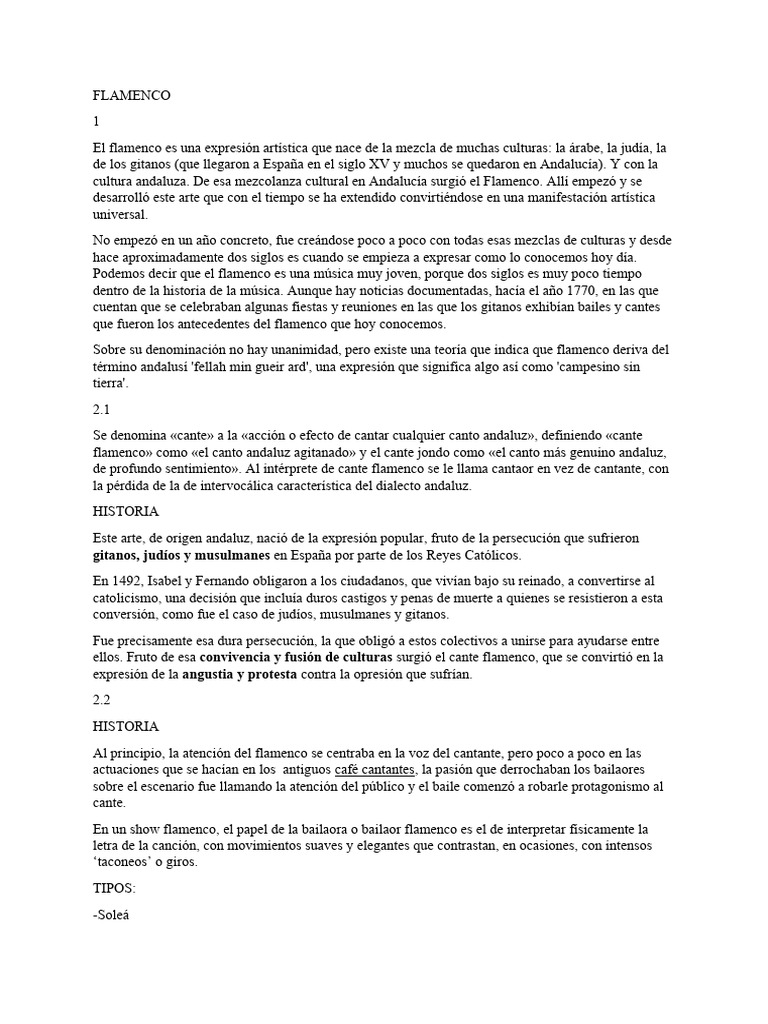 Flamenco | PDF
