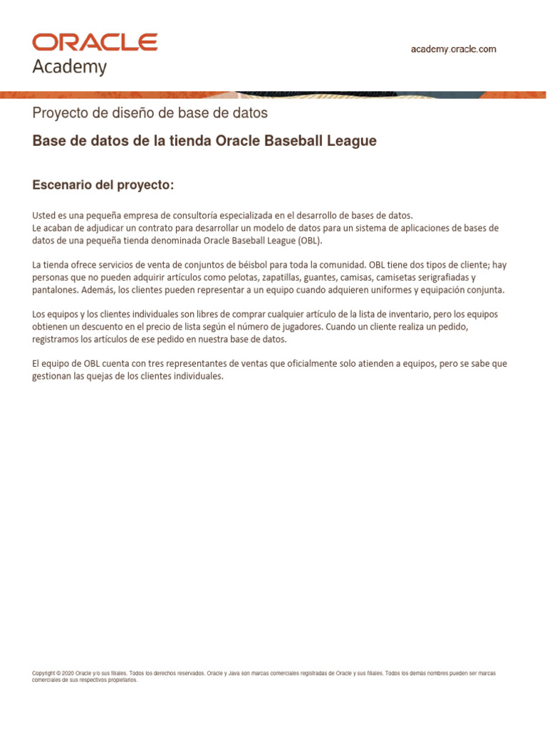 DFo 6 9 2 Project Esp | PDF | Oracle Corporation | Bases de datos