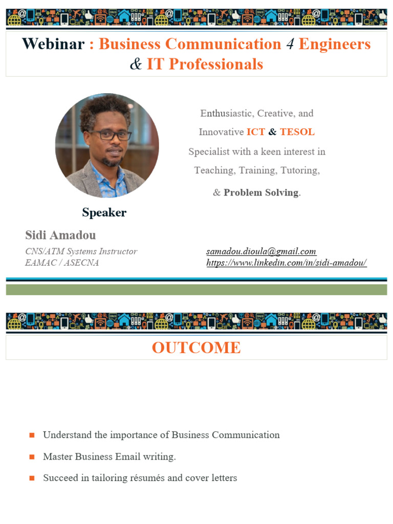 Business Communications For Engineers & IT Professionals ESCEP Niger ...