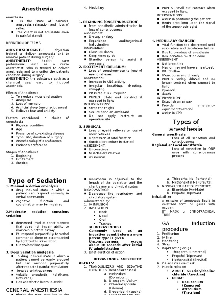 Anesthesia | PDF | Anesthesia | Midazolam