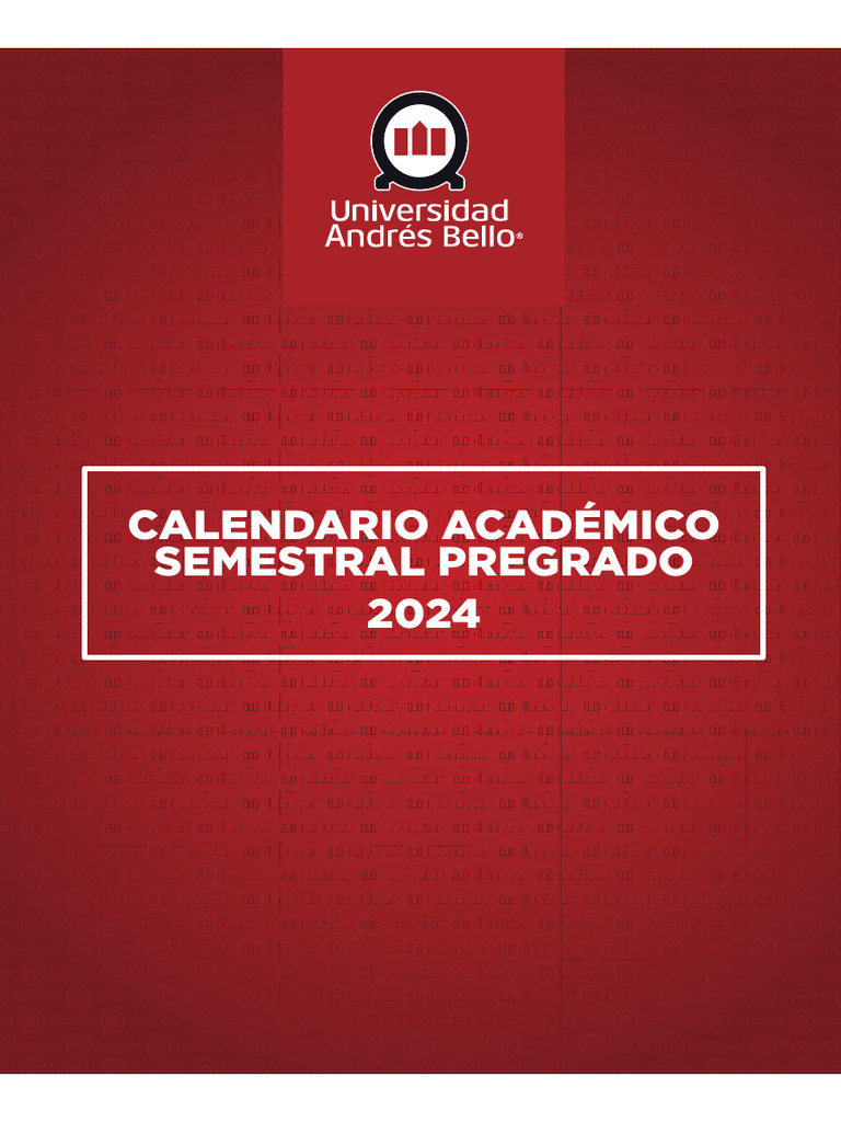 Calendario Academico 2024 UNAB Pregrado Tradicional 1 | PDF