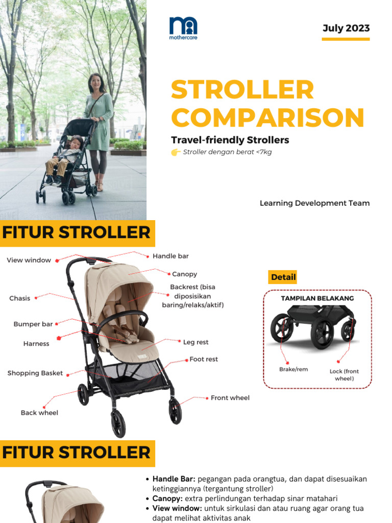 Mothercare - Stroller Comparison | PDF