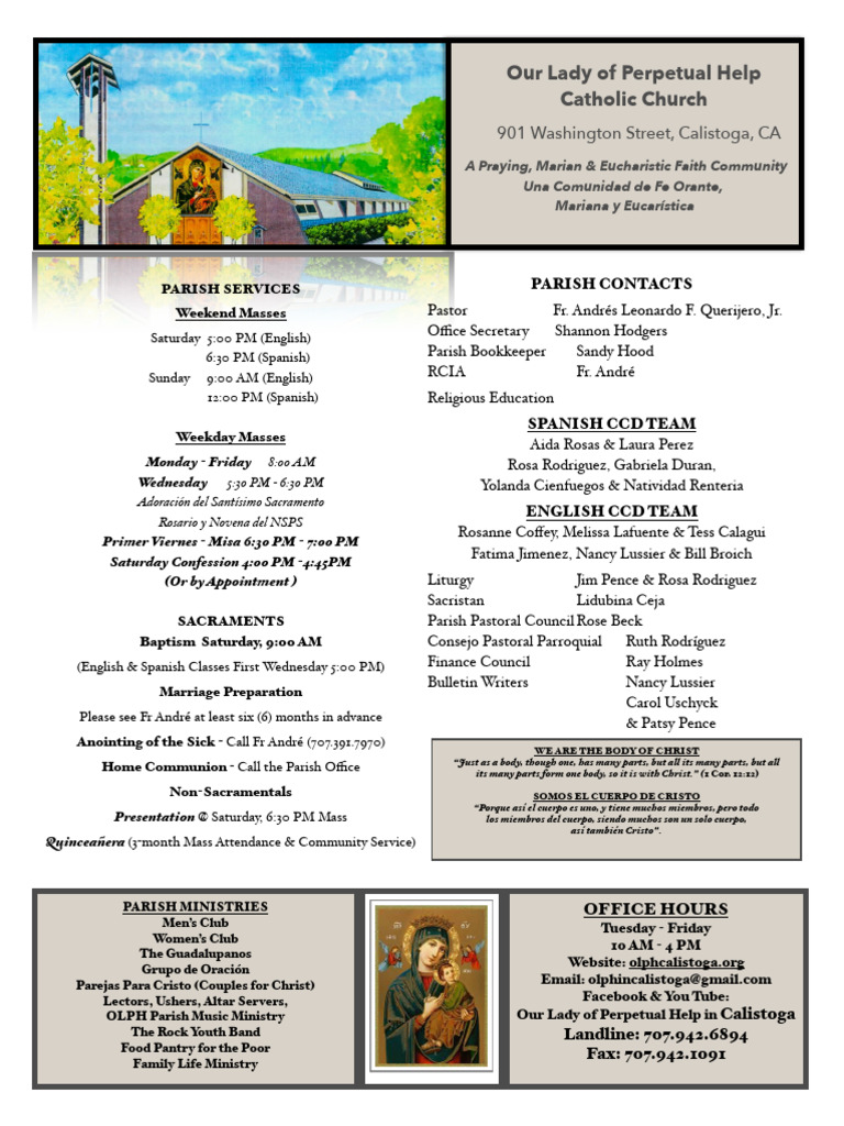 OLPH Sunday Bulletin Cover - 2.5.23 PDF Copy-3-Merged | PDF | Christian ...